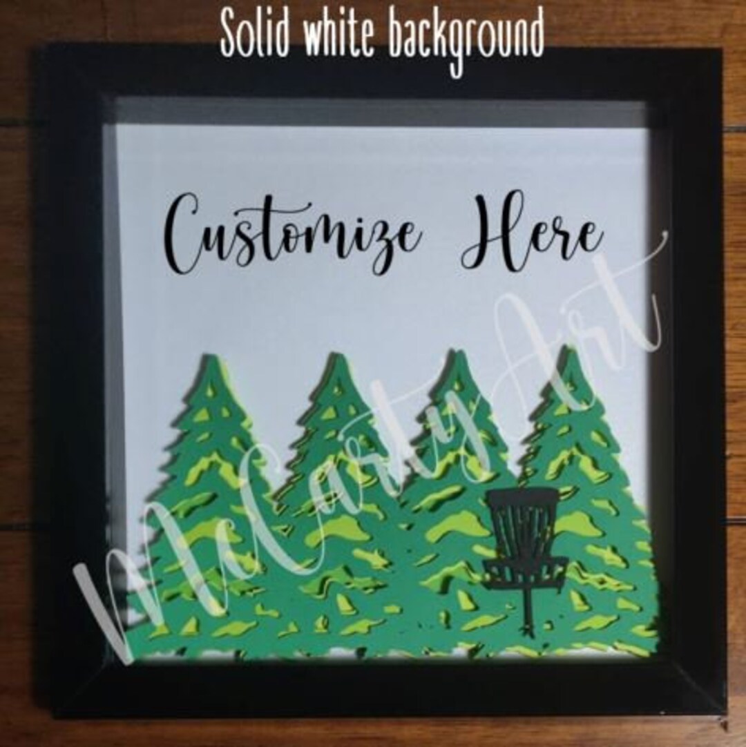 Disc Golf Trees Shadow Box - Etsy