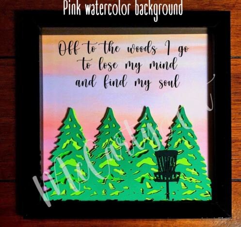 Disc Golf Trees Shadow Box - Etsy