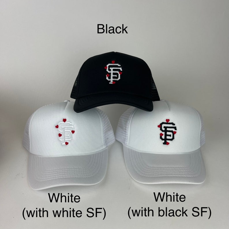 SF San Francisco Trucker Cap Baseball Hat With Embroidered - Etsy