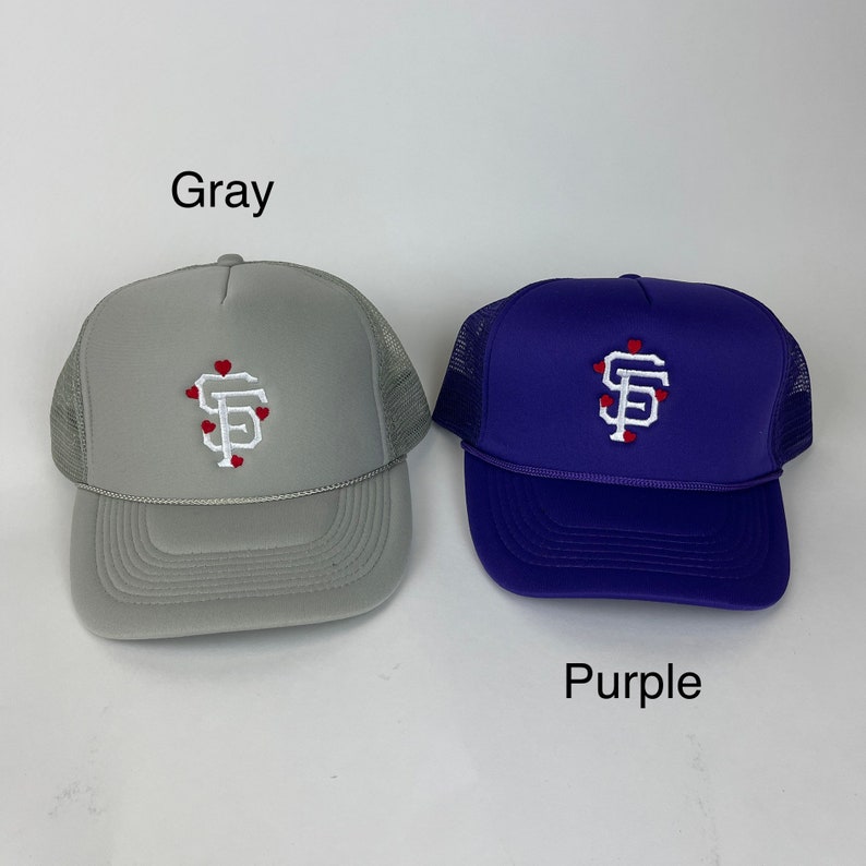 SF San Francisco Trucker Cap Baseball Hat With Embroidered - Etsy