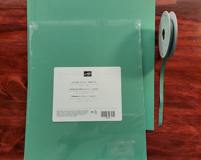 Stampin' Up 2020-2022 in Color Just Jade Cardstock Plus Partial Spool ...