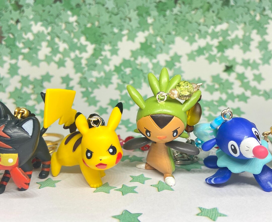 Pokemon Beaded Keychain, Pokemon Keychain, Pikachu Keychain, Litten ...