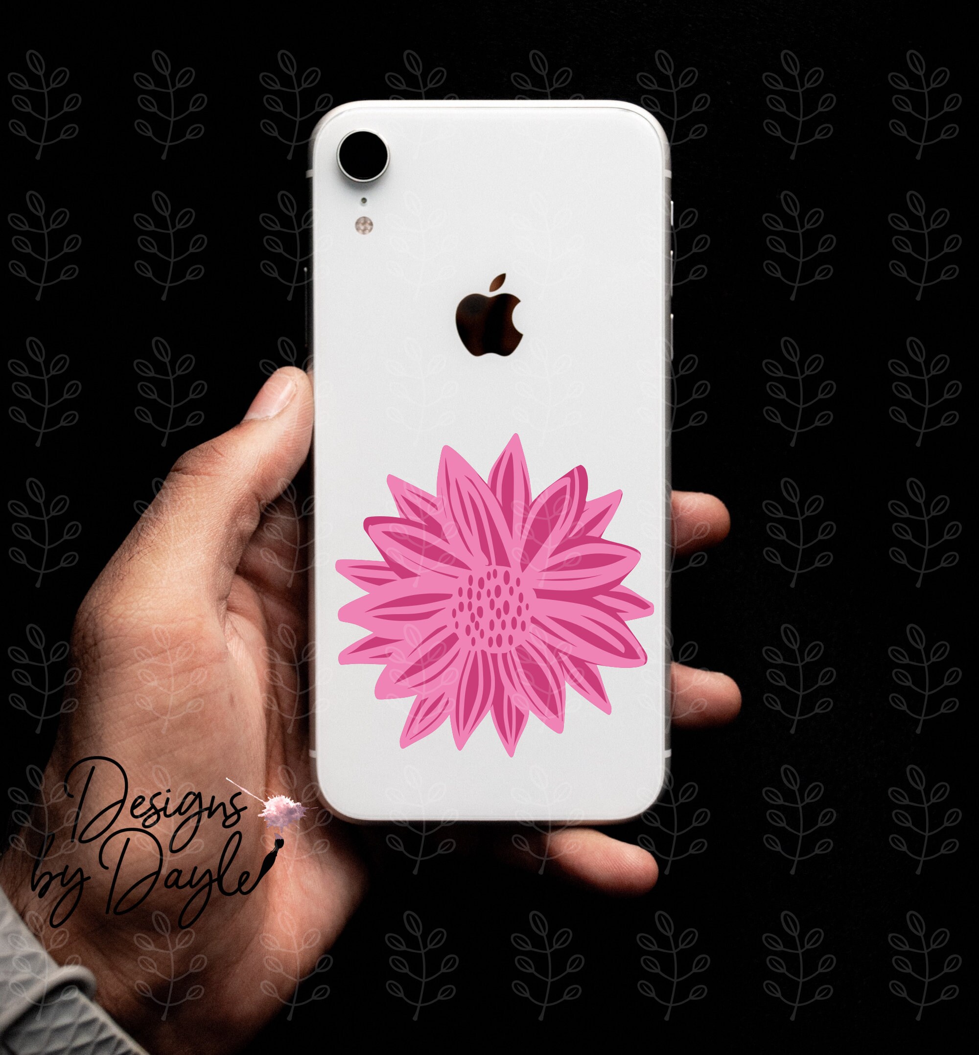 Flower Decal / Flower Laptop Decal / Flower Car Decal / Flower Laptop ...