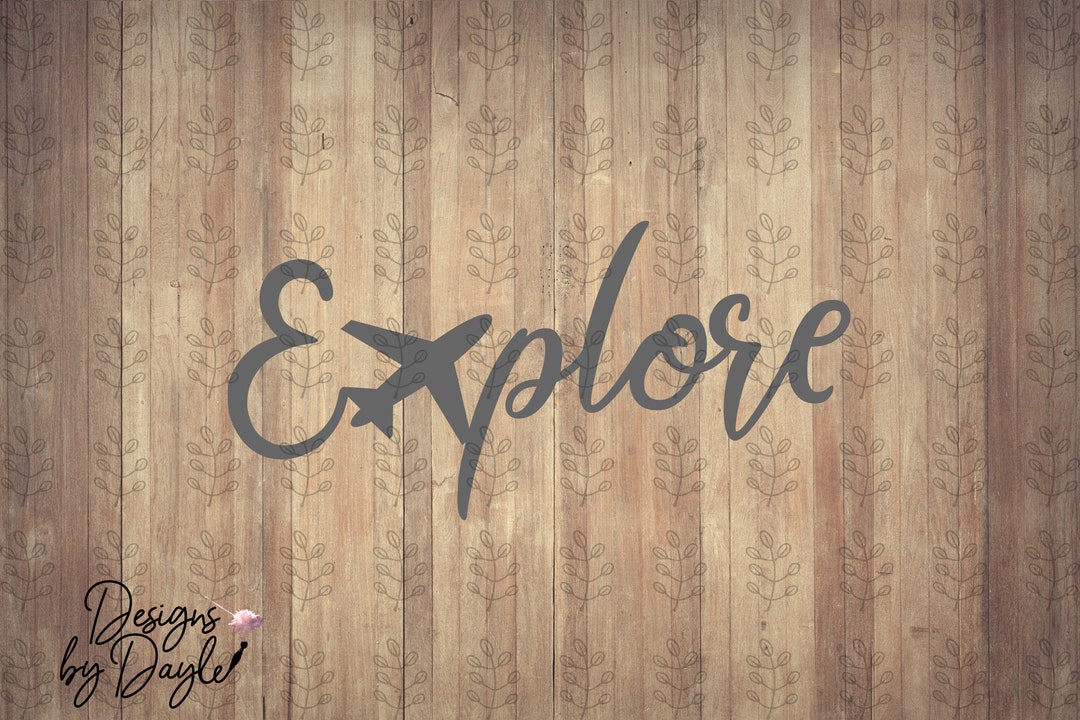 Explore Plane Decal / Explore Decal / Adventure Decal / Travel Decal ...