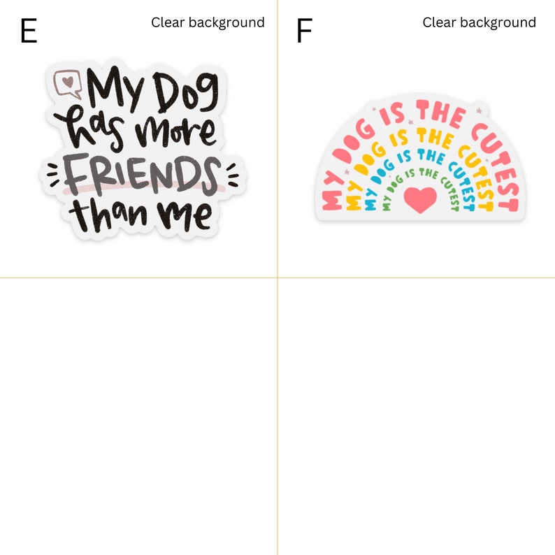 Dog Lover Stickers - Build Your Own Bundle, Cute Dog Mom Vinyl Sticker ...