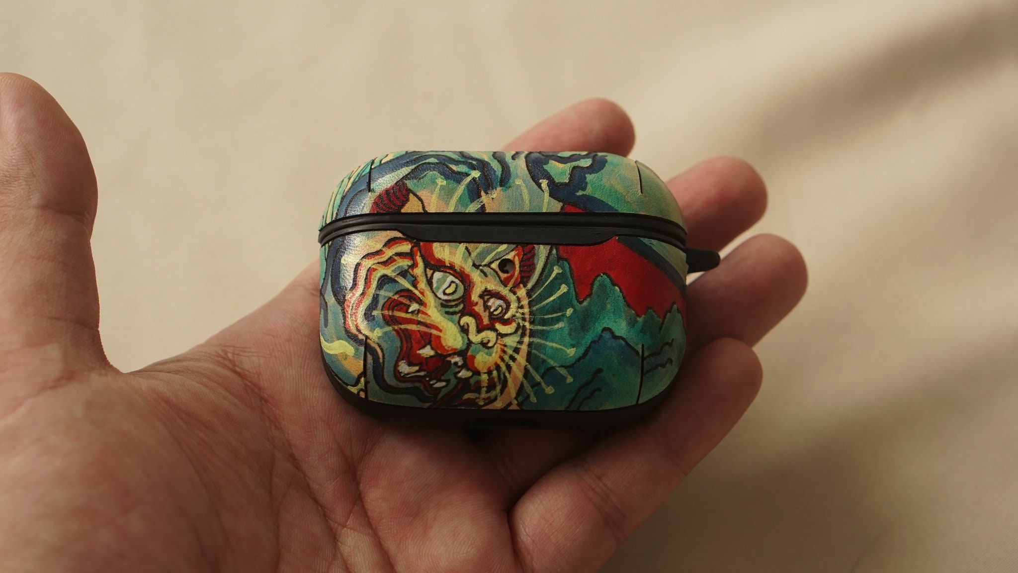 Hand-drawn White Tiger Design for Airpods 1 2 3 and Pro - Etsy