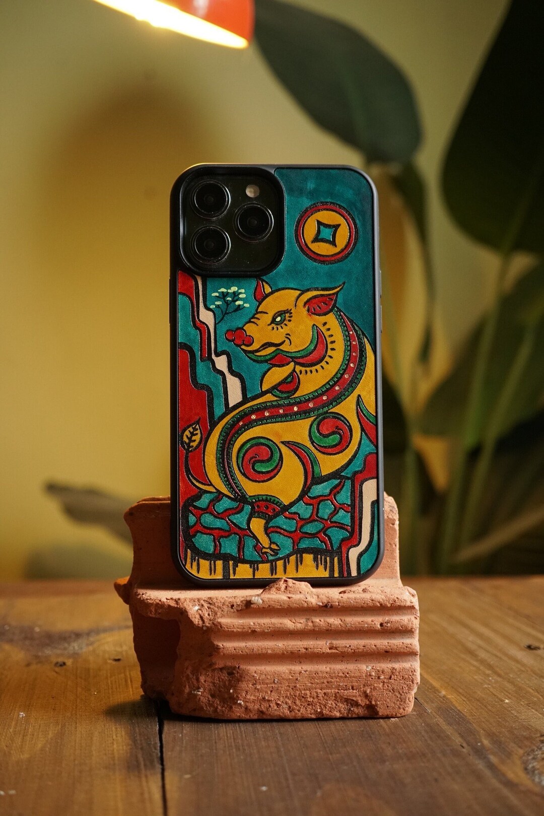Hand-drawn Pig Design for iPhone Case - Personalized Handcrafted ...