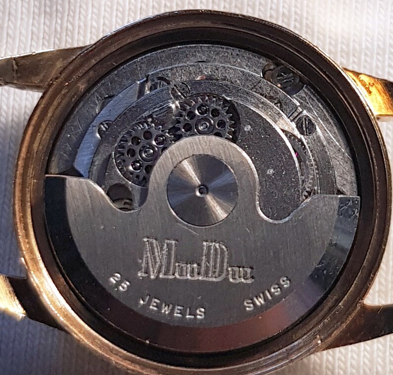 Mudu 25 Jewels Automatic, Swiss Made, Gold Plated 60,s, Doublematic ...