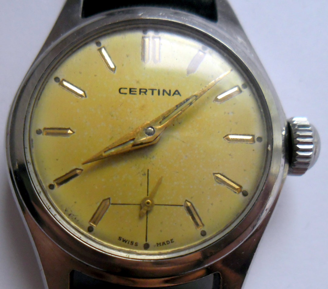 Certina Ladies Mechanical Watch, Swiss Made, 15 Jewels - Etsy