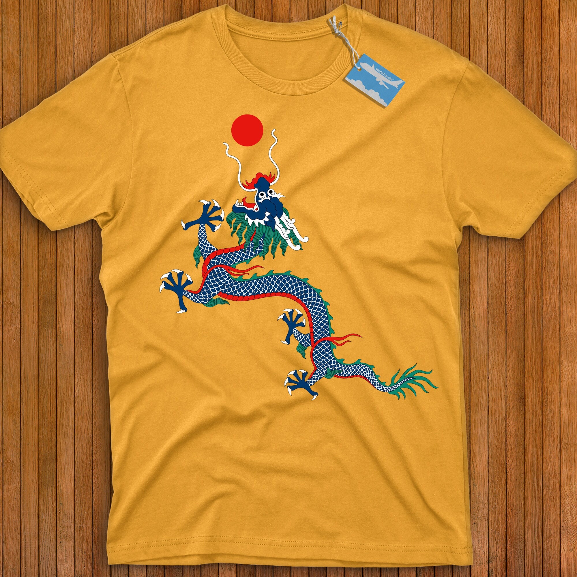 China Yellow Dragon Flag Shirt Official 1889 Flag of the Imperial Qing ...