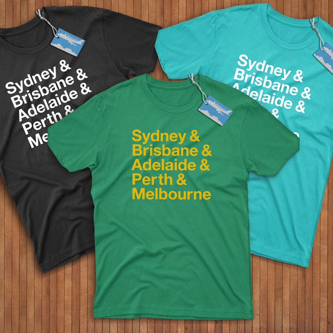 Australia Cities Shirt! Reppin' Sydney, Brisbane, Adelaide, Perth ...