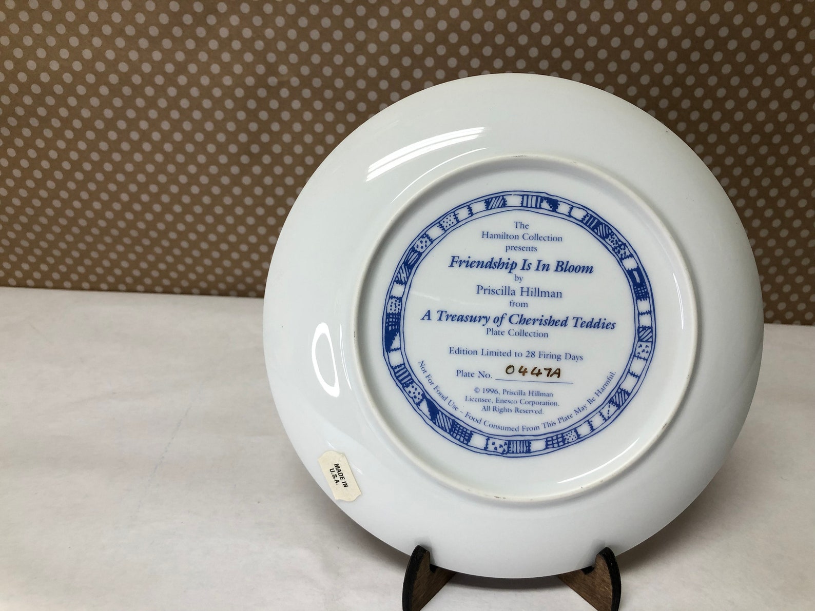 The Hamilton Collection/ A Treasury of Cherished Teddies/ "friendship ...