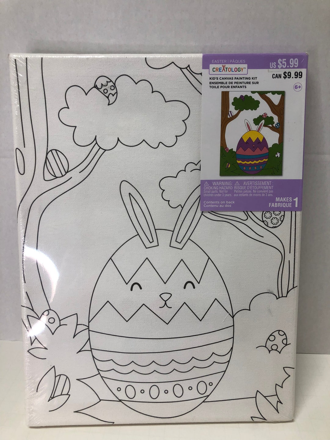 Creatology/kid's Easter Canvas Painting Kit/ Easter Painting Kit - Etsy