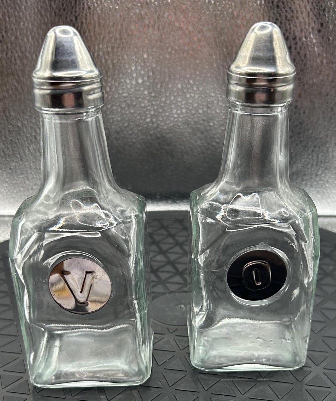 Glass Oil and Vinegar Shaker/ Oil and Vinegar Shakers - Etsy