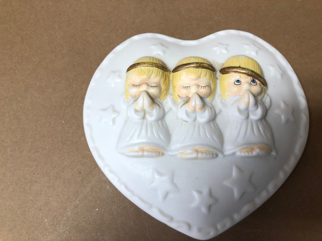 Hallmark/three Angels Trinket Box/angel Trinket Box/ Trinket Box. - Etsy