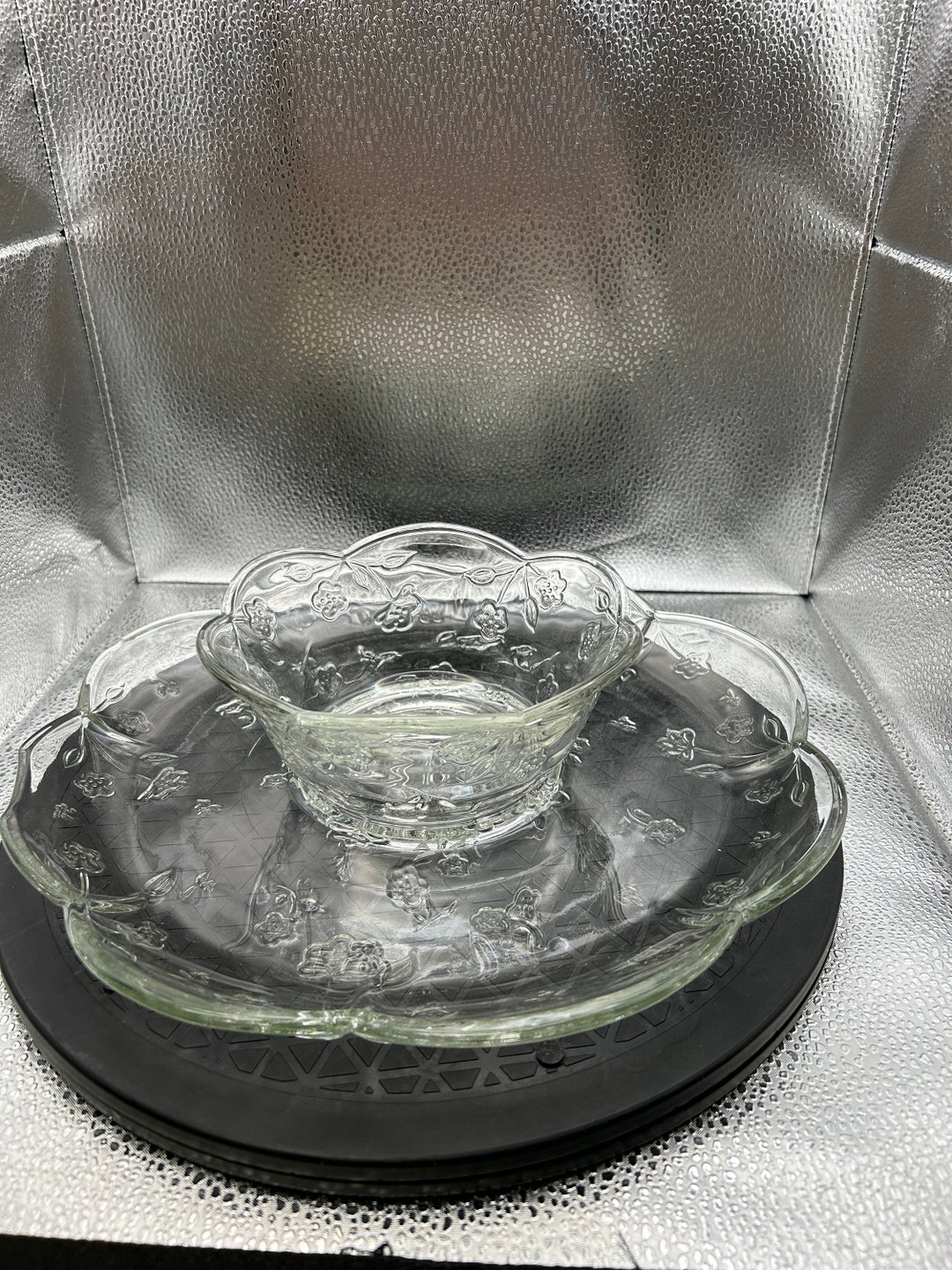 Anchor Hocking/savannah Chip & Dip Set/ Chip and Dip Tray - Etsy