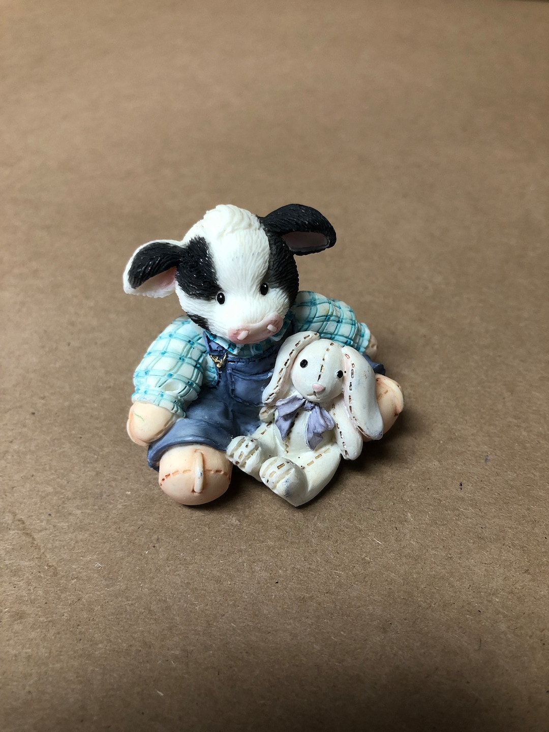 Mary Moo Moos/"some Bunny Loves Moo'/boy With a Bunny Figurine - Etsy