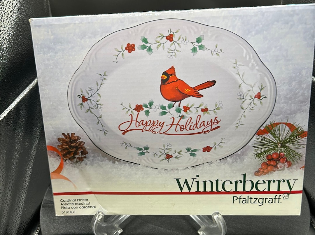 Pfaltzgraff/winterberry Cardinal Platter /cardinal Platter/ Platter - Etsy