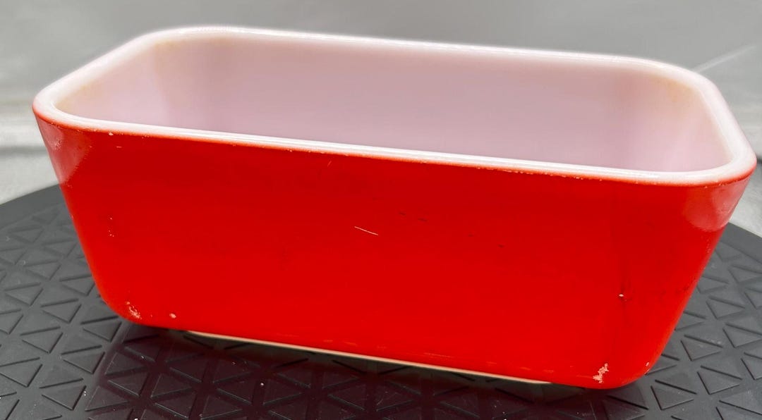 Pyrex/#0502/red 1 1/2 Pt Refrigerator Dish/ Refrigerator Dish - Etsy