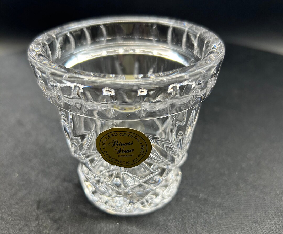 Princess House/#862/ 1 Lead Crystal Flower Pot/ Crystal Flower Pot - Etsy
