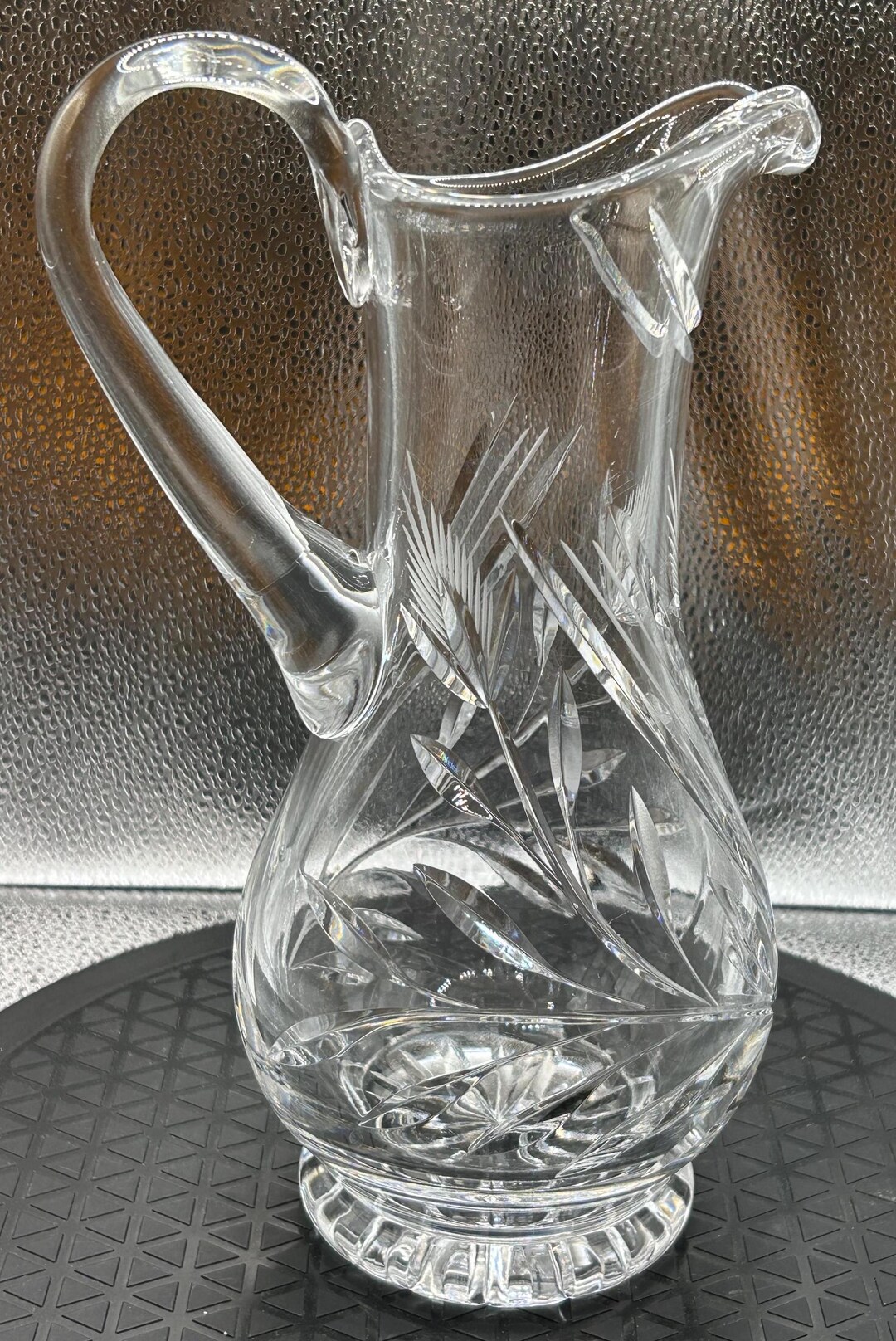 American Cut Crystal Pitcher/ Cut Crystal Pitcher/ Pitcher - Etsy