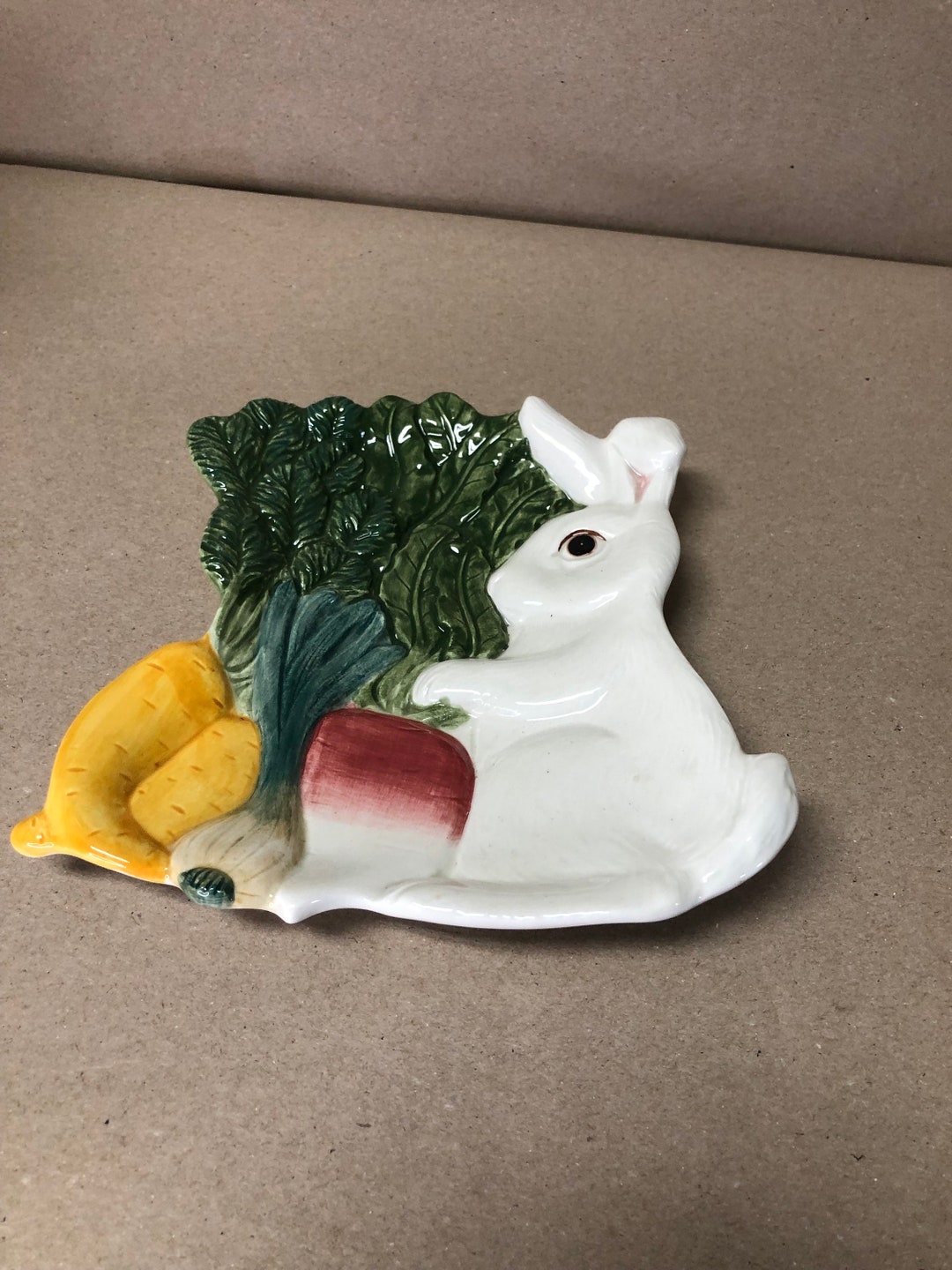 Omnibus by Fitz and Floyd/ Garden Rabbit Serving Plate/ Bunny Serving ...