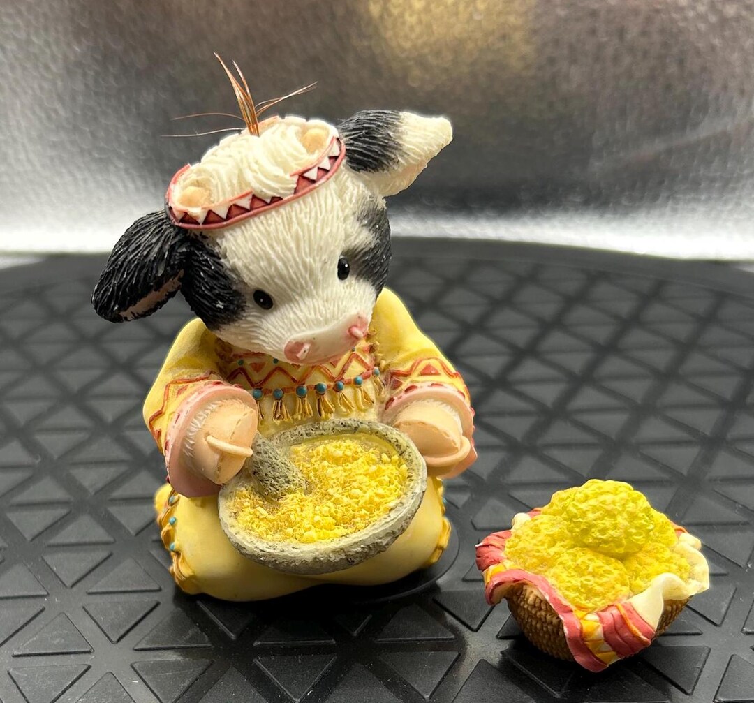 Mary Moo Moos/372595/"you're Amaize-ing"/cow Indian Girl With Bowl and ...