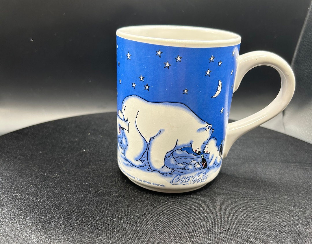 Coca-cola Mug/ Coca-cola Family Bear Mug/ 16 Oz. Coca-cola Polar Bear ...