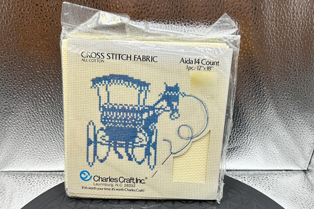 Charles Craft/ Aida 14 Count Fabric/ Cream Color Aida Cloth/ Aida Cloth ...