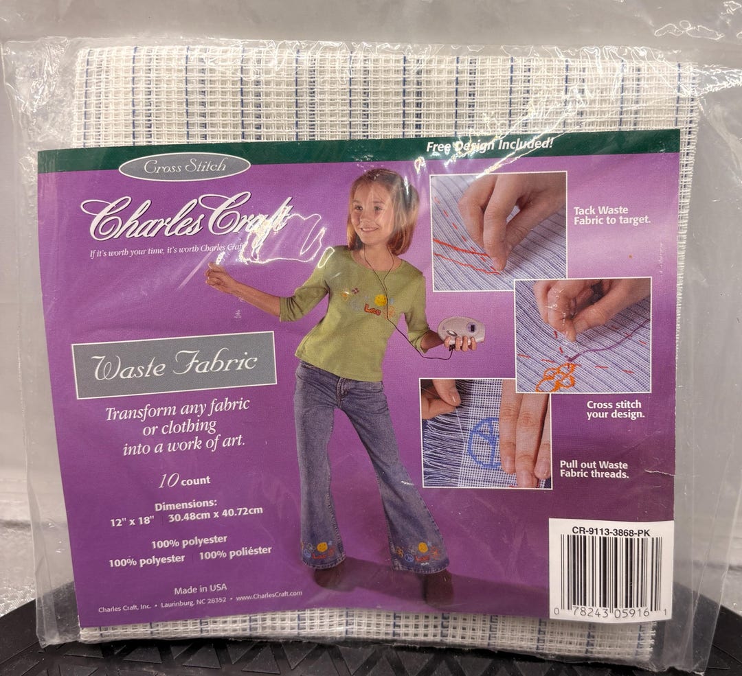 Charles Craft/ 10 Count Waste Fabric/ Waste Cloth - Etsy