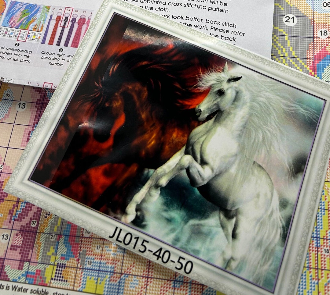 Horse Cross Stitch Kit/ Cross Stitch Kit - Etsy