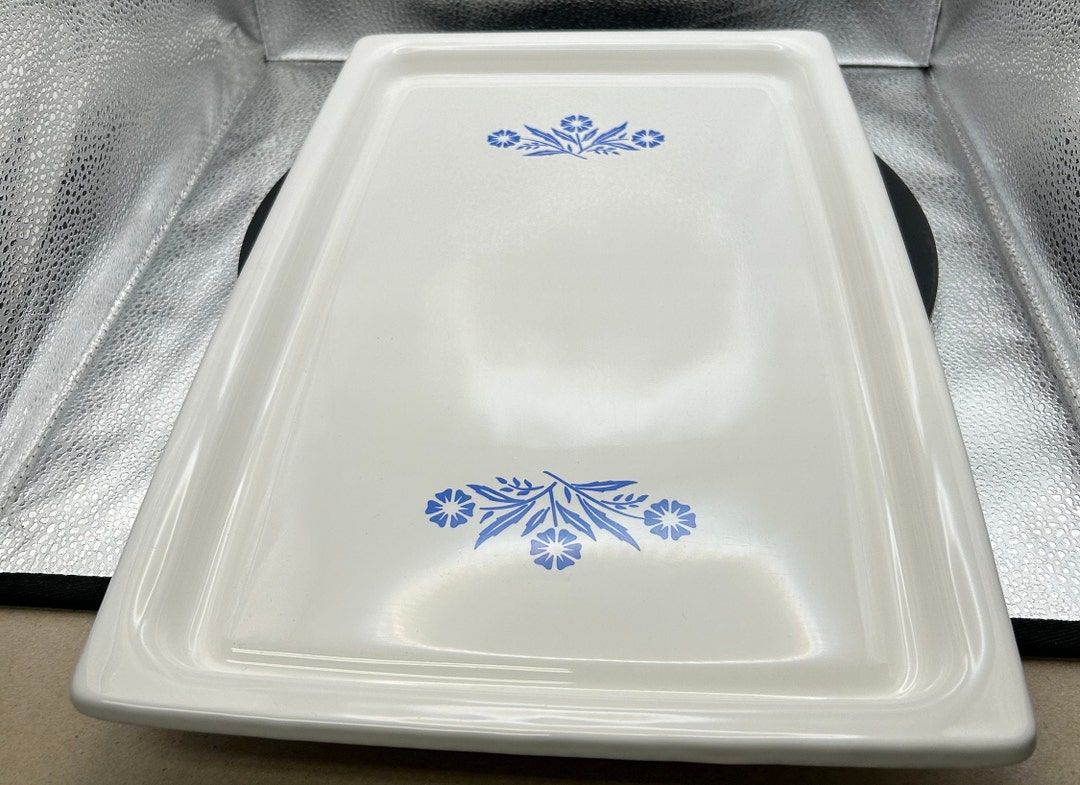 Corning Ware/ P-35-b/blue Cornflower/ Blue Cornflower Serving Tray ...