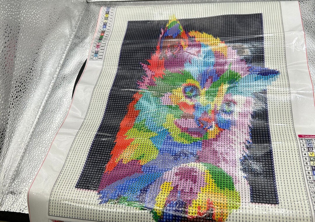 Very Bright Colored Cat Diamond Painting Kit/yc282/cat Diamond Painting ...