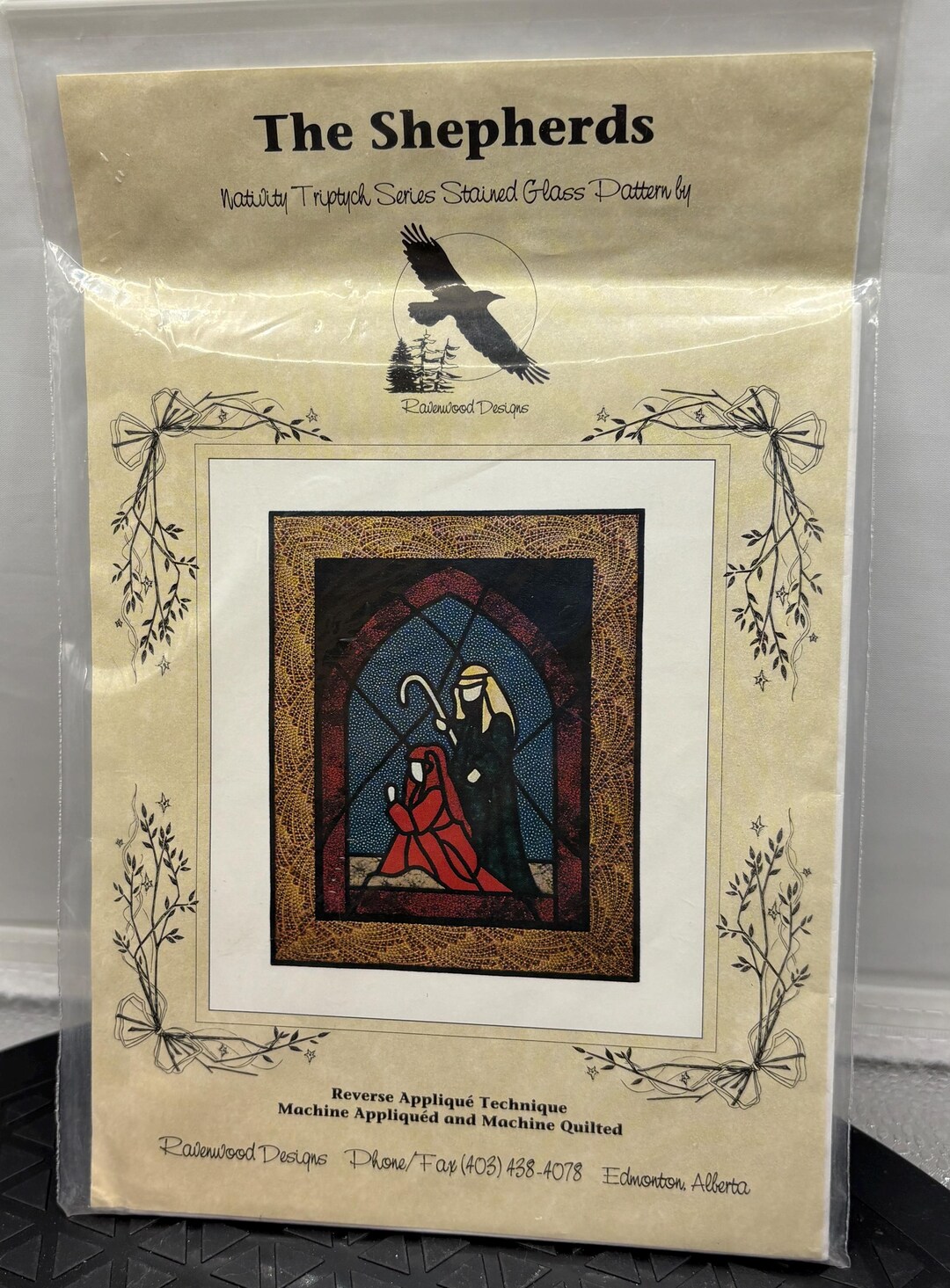 Ravenwood Designs/the Shepard/ Nativity-stained Glass Series Applique ...