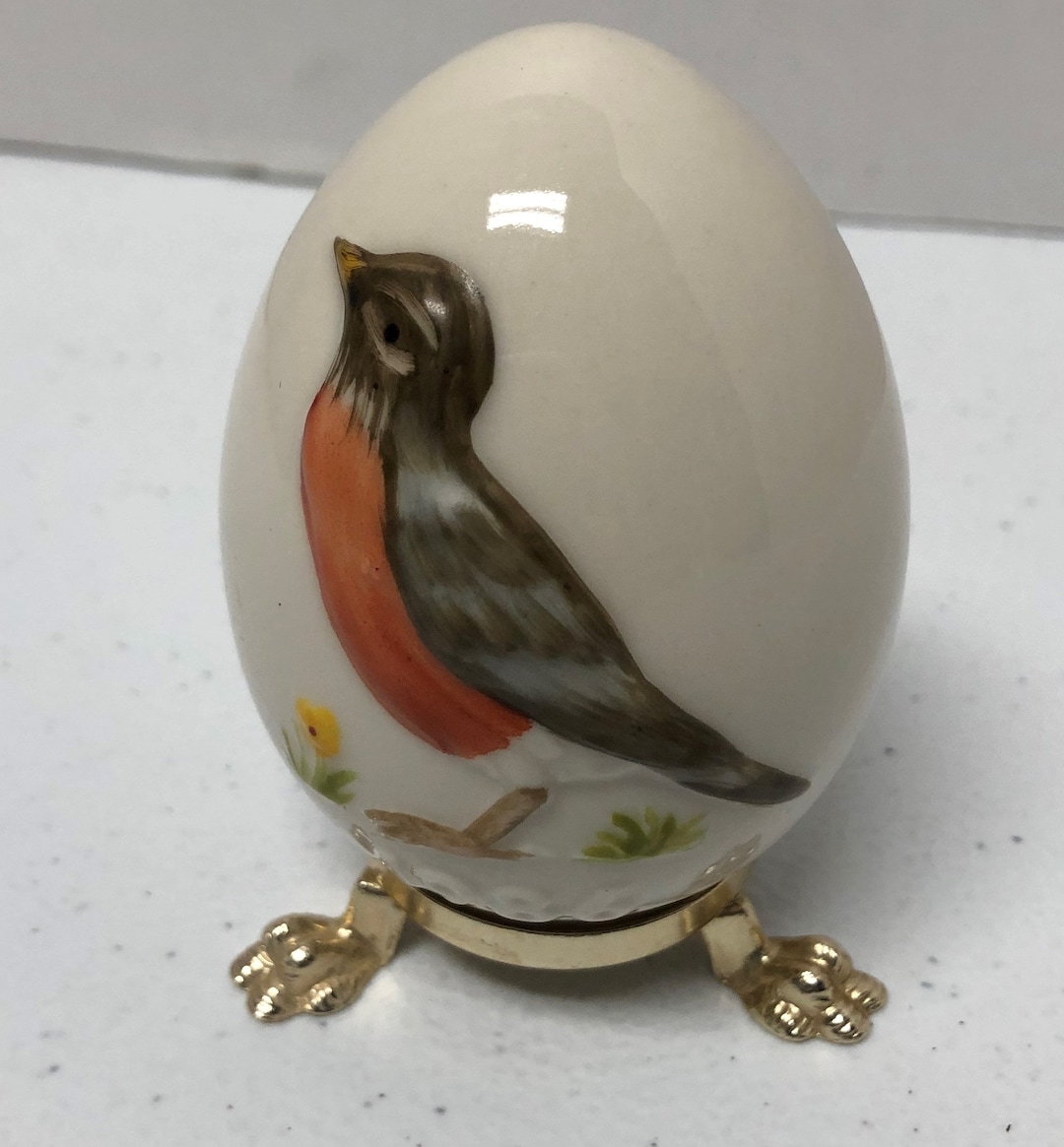 Goebel Egg With Robin/goebel Egg - Etsy