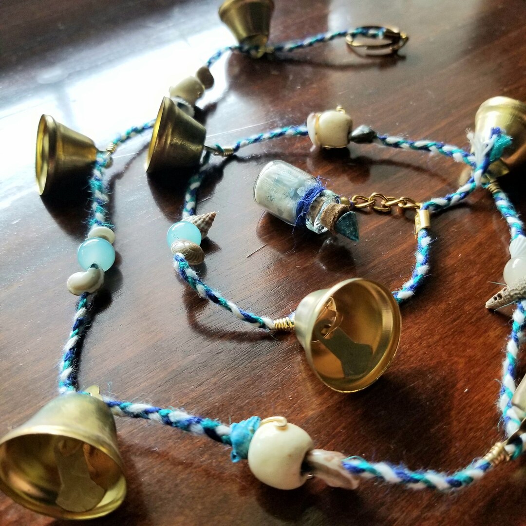Sea Witch Bells Blue Witch Bells Altar Bells Bell String - Etsy