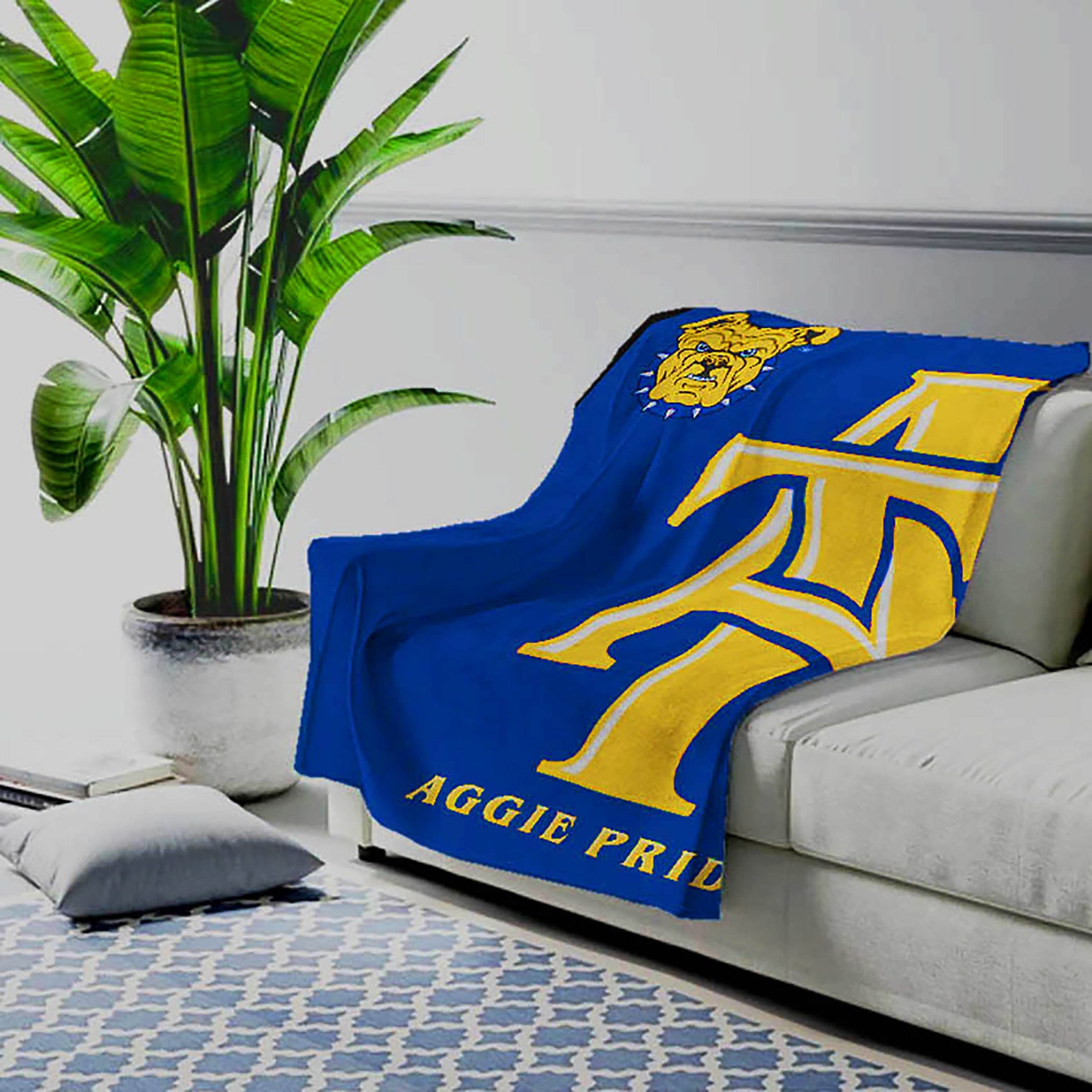 NCAT Throw Blanket (north Carolina A and T University) - Etsy
