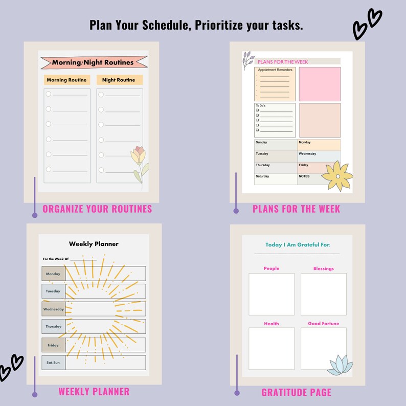 Life Planner & Goal Setting Printable PDF, Ultimate Life Binder ...