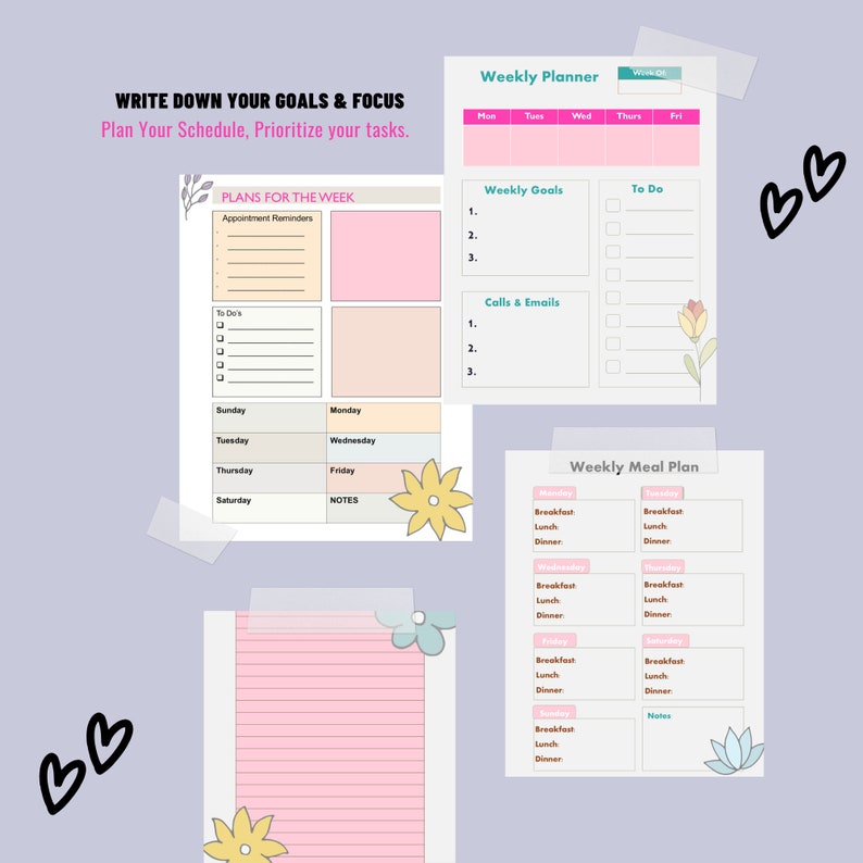 Life Planner & Goal Setting Printable PDF, Ultimate Life Binder ...