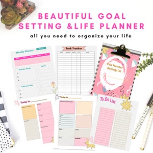 Life Planner & Goal Setting Printable PDF, Ultimate Life Binder ...