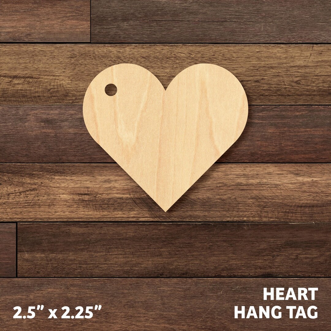 Heart Hang Tag, Sets of 25 - Etsy
