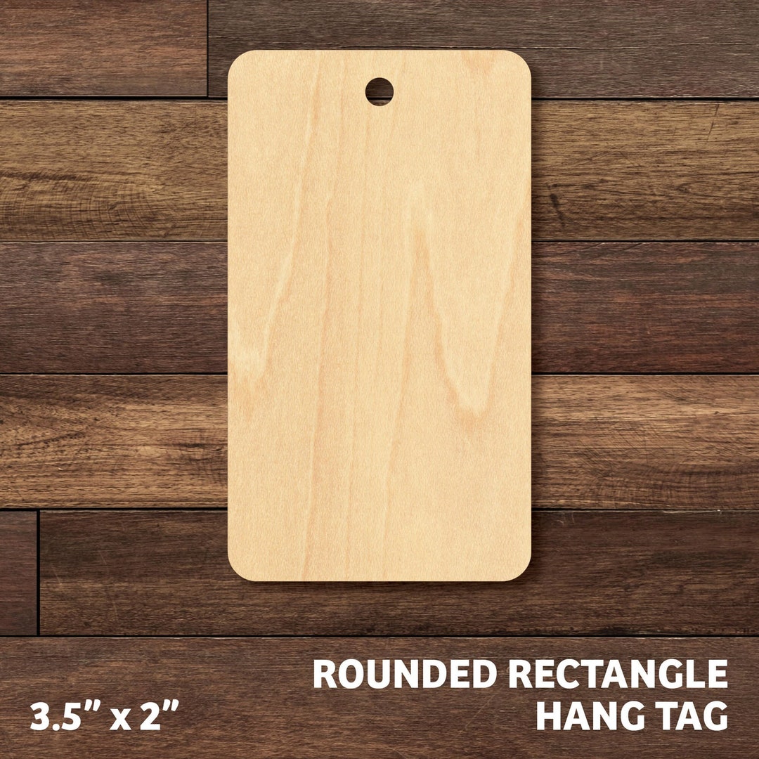 Rounded Rectangle Hang Tag, Sets of 25 - Etsy