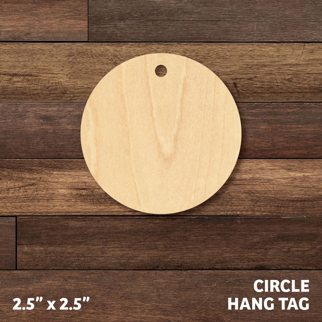 Circle Hang Tag, Sets of 25 - Etsy