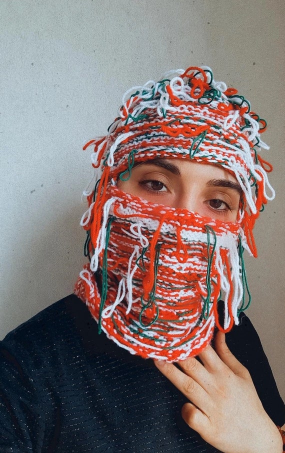 Balaclava Helmet Knit Hat Knit Ski Mask Hand Knit - Etsy