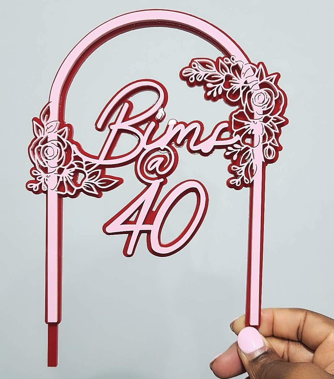 Personalized Birthday Cake Topper | Layered Cake Topper | Personalized ...