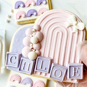 Baby Blocks Cookie Alphabet Blocks Cookie Stamp| Cookie Embosser ...