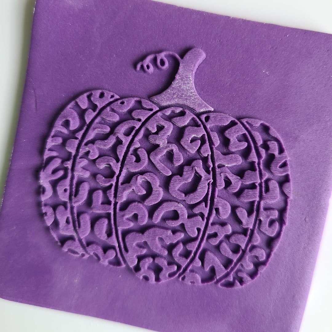 Pumpkin Embosser Stamp| Halloween Cookie Stamp| Fondant Cookie Stamp ...