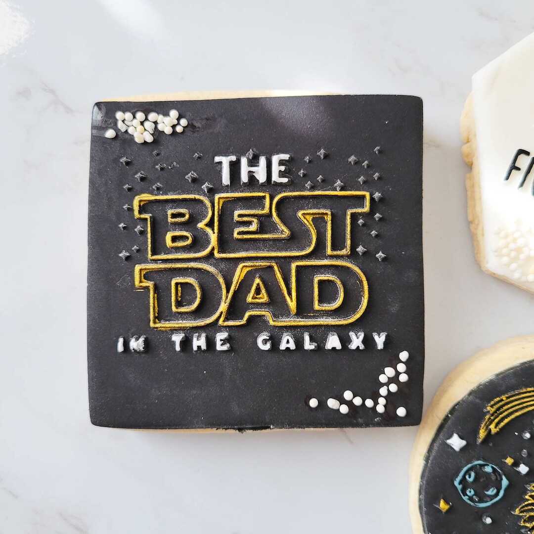 Best Dad Fathers Day Cookie Embosser| Fondant Cookie Embosser | Fondant ...