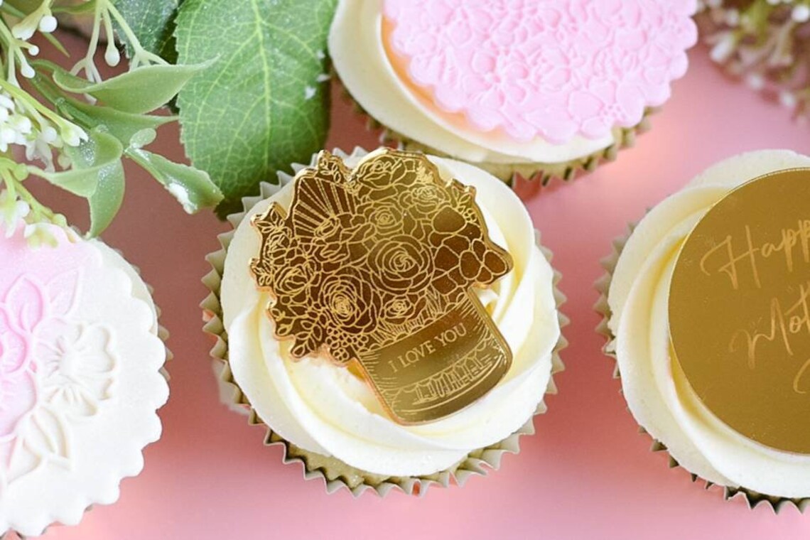 Mother's Day Cupcake Gems| Acrylic Charms | Cupcake Topper| Acrylic ...