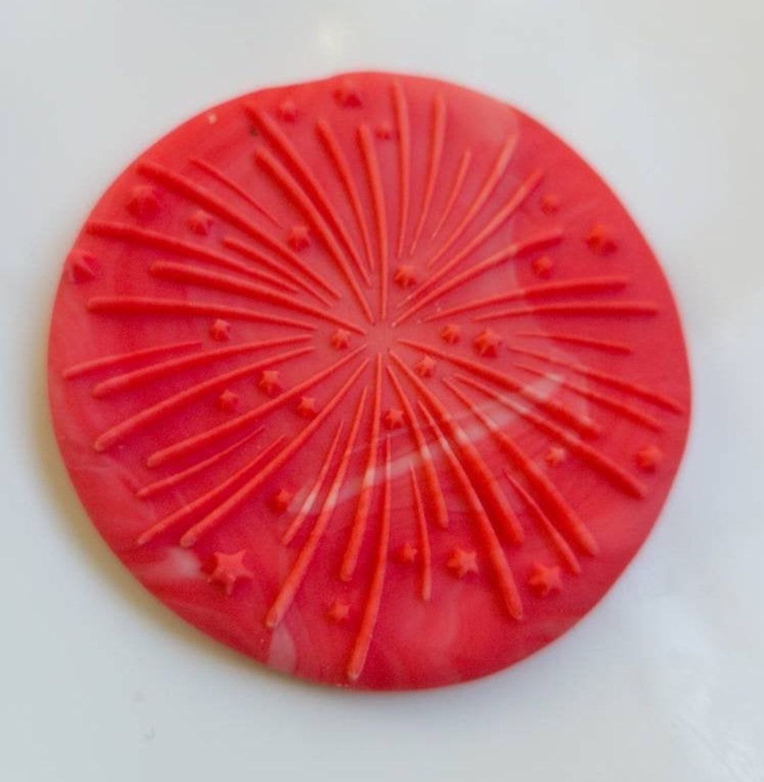 Fireworks Embosser Fondant| Cookie Embosser| Fondant Cookie Stamp| 4th ...